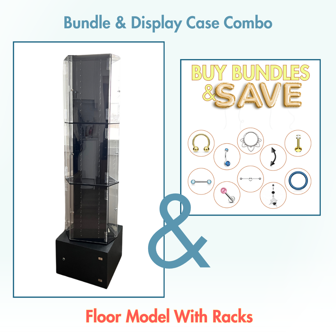 Display Case - Floor Model With Racks – Piercing King