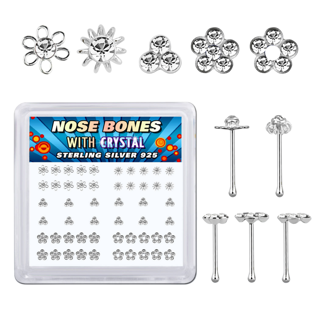 Nose Studs - 52 Piece Flowers – Piercing King