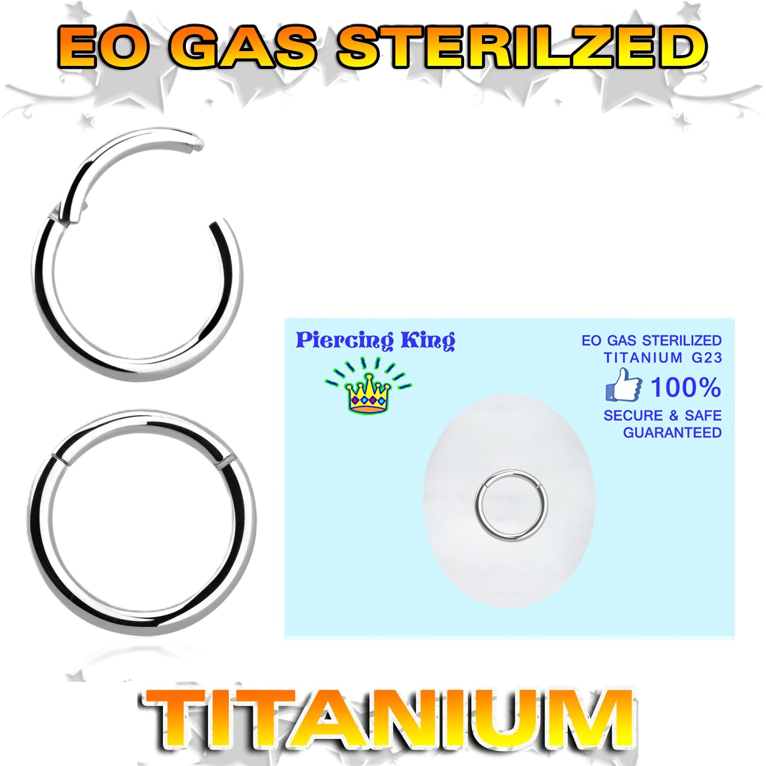 Pre-Sterilized - TITANIUM - Hinged Segment – Piercing King